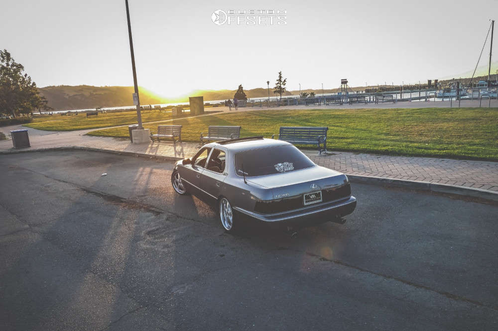 1990 Lexus LS400 with 19x9.5 30 Work LS Series and 235/35R19 Sentury ...