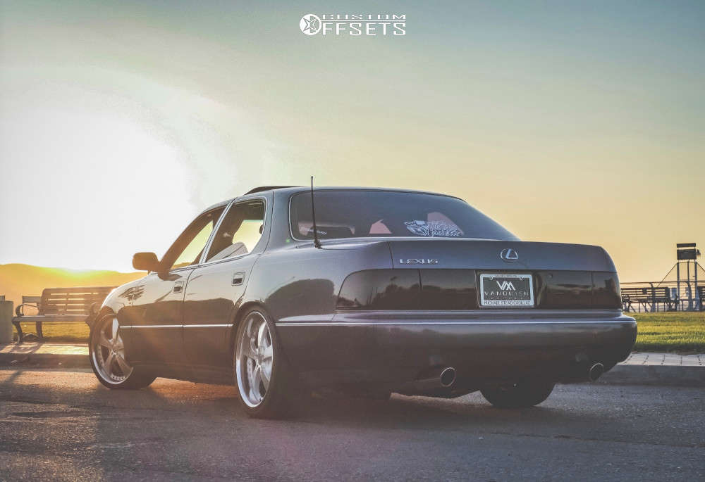 1990 Lexus LS400 with 19x9.5 30 Work LS Series and 235/35R19 Sentury ...