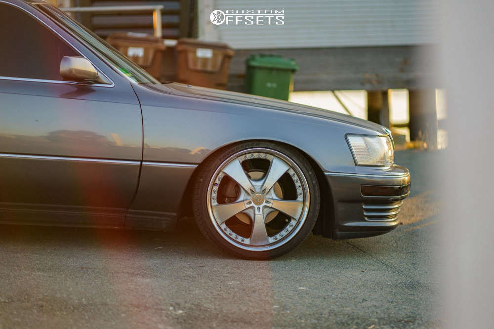 1990 Lexus LS400 with 19x9.5 30 Work LS Series and 235/35R19 Sentury ...