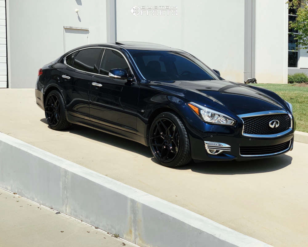 2019 INFINITI Q70 with 20x10 22 Rohana Rfx11 and 255/35R20 Ohtsu Fp8000 ...