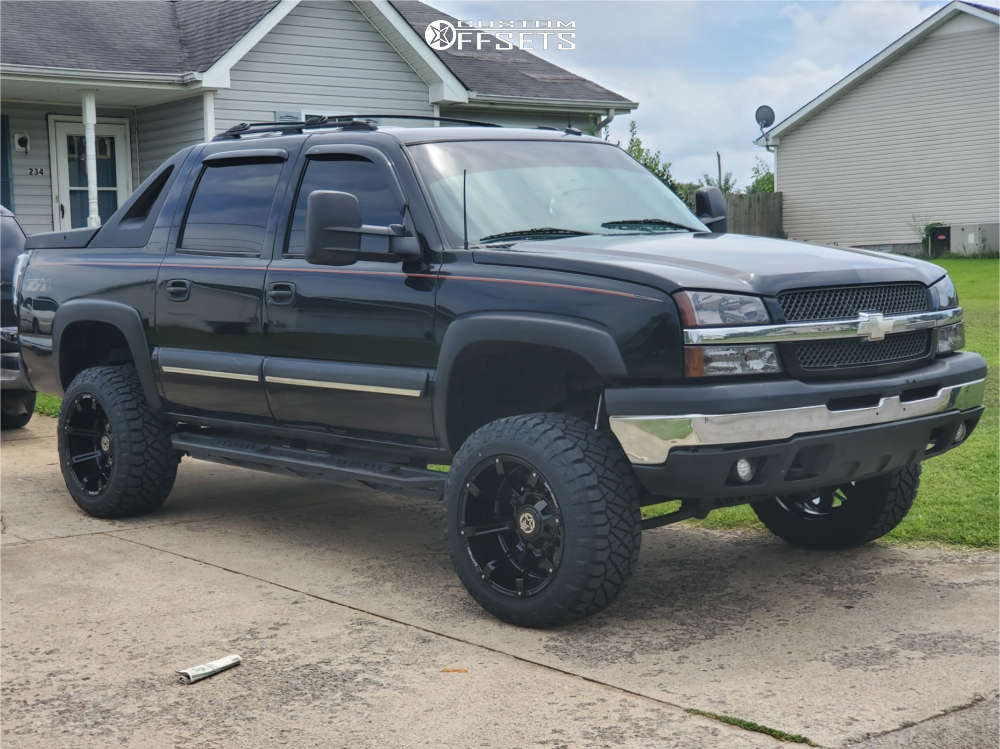 2003 Chevrolet Avalanche 1500 with 20x12 -44 Anthem Off-Road Defender ...