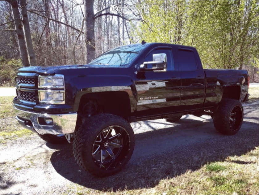 2014 Chevrolet Silverado 1500 with 24x14 -70 Hostile Alpha and 37/13 ...