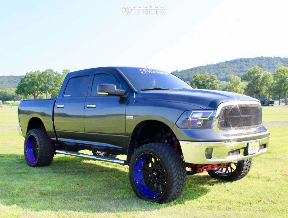 2014 Ram 1500 with 24x12 -51 Vision Rocker and 35/13.5R24 AMP Mud ...