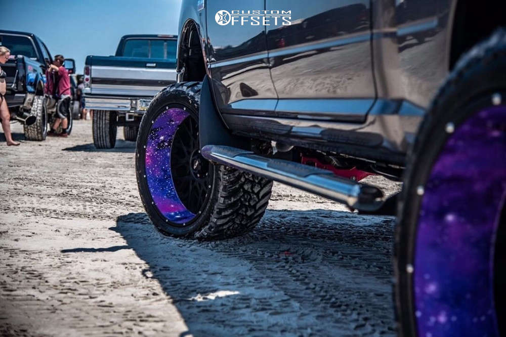 2014 Ram 1500 with 24x12 -51 Vision Rocker and 35/13.5R24 AMP Mud ...