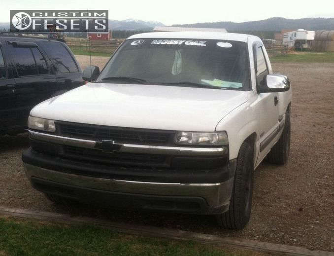 2002 Chevrolet Silverado 1500 with 16x10 -30 Pro Comp 8101 and 25/9 ...