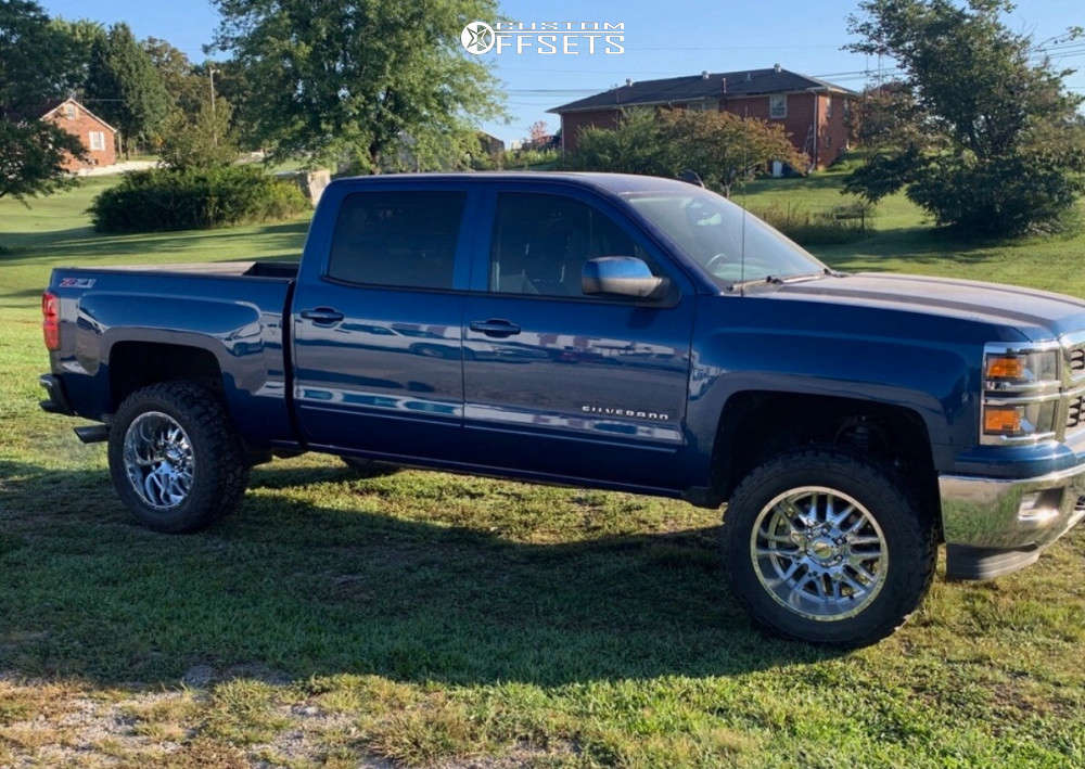 2015 Chevrolet Silverado 1500 with 20x10 -25 Ultra Hunter and 33/12 ...