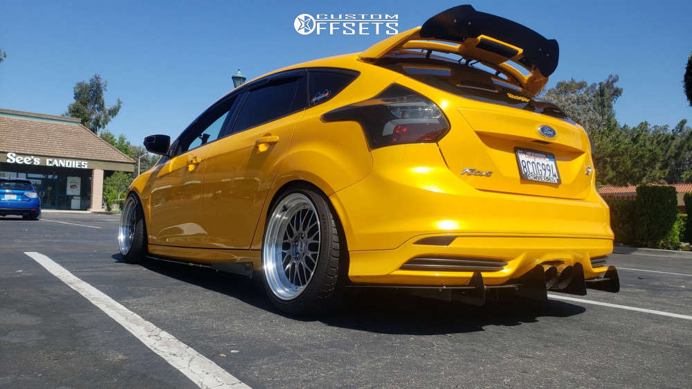 2013 Ford Focus with 18x9.5 35 ESR Sr05 and 235/40R18 Falken Pro G4 A/s ...