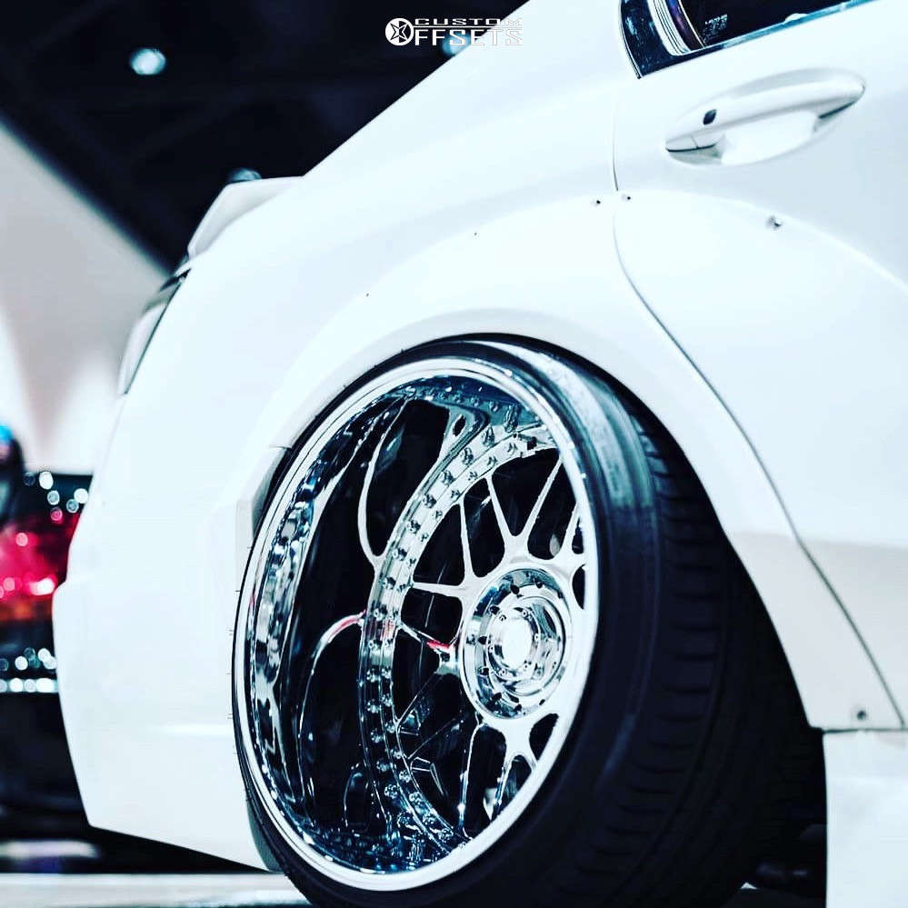 2010 Lexus GS350 with 19x12.5 -32 Work Racing Hart C2 and 215/35R19 ...