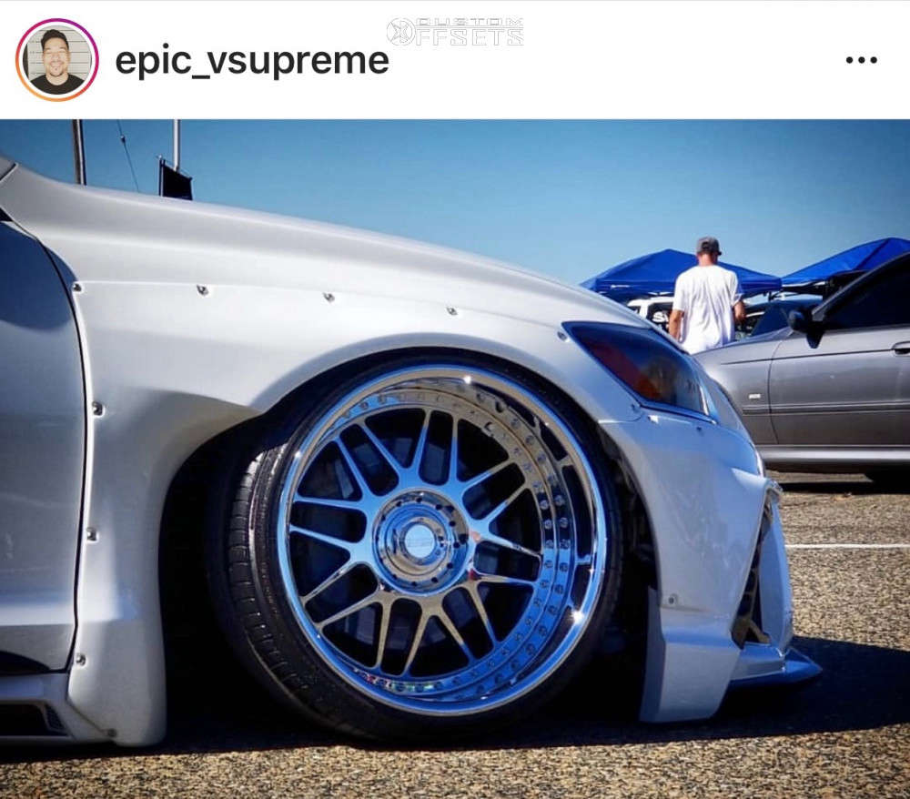 2010 Lexus GS350 with 19x12.5 -32 Work Racing Hart C2 and 215/35R19 ...