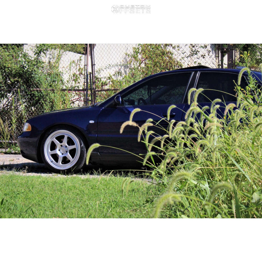 2001 Audi A4 Quattro with 18x8.5 45 Motegi Mr136 and 225/40R18 Federal SS595 and Lowering ...