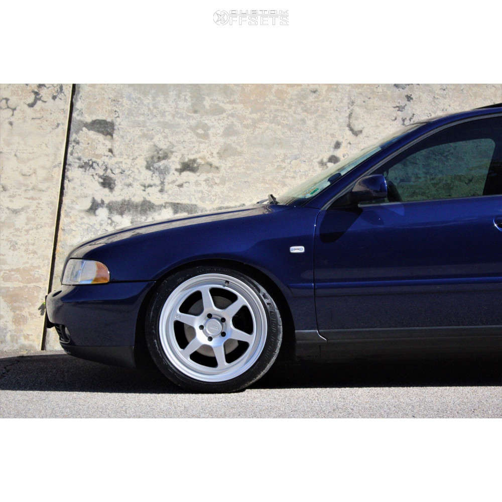 2001 Audi A4 Quattro with 18x8.5 45 Motegi Mr136 and 225/40R18 Federal SS595 and Lowering ...