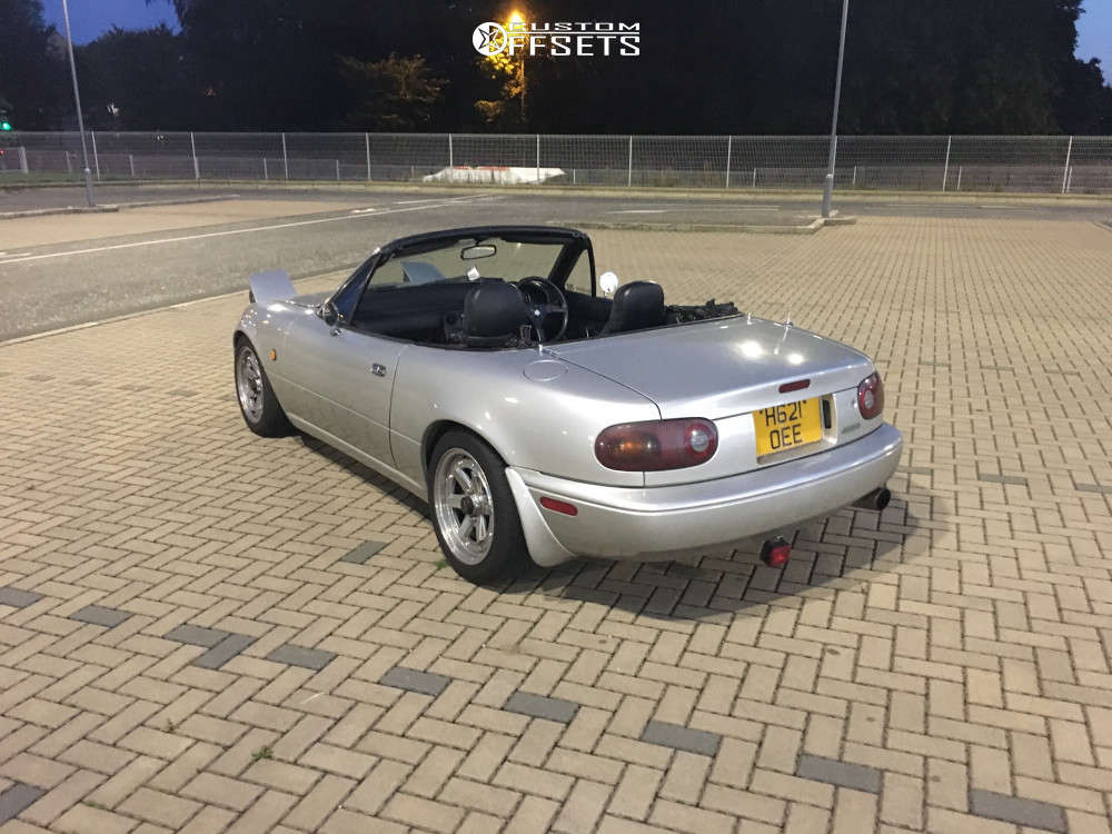 1991 Mazda Miata with 15x7 35 Rota Osr and 195/50R15 Toyo Tires Proxes ...