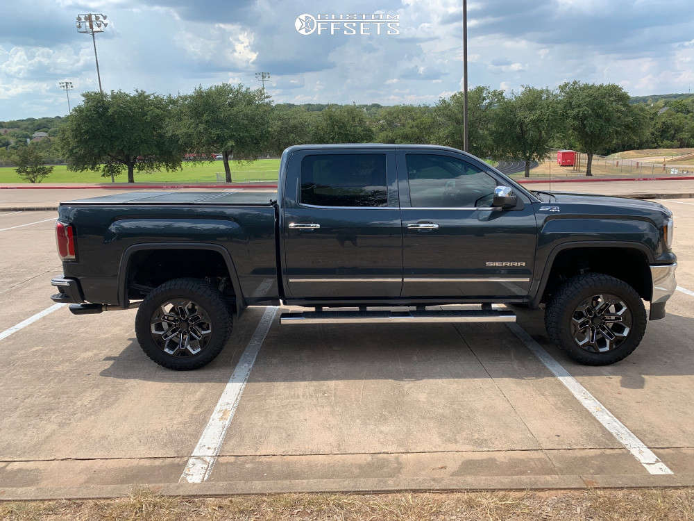 2017 GMC Sierra 1500 with 20x9 0 SCA Performance Black Widow and 33/12 ...