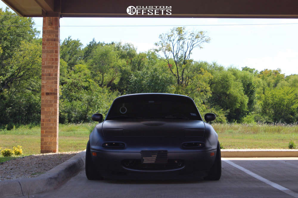1992 Mazda Miata with 15x8 0 Rota Grid V and 195/45R15 Toyo Tires ...