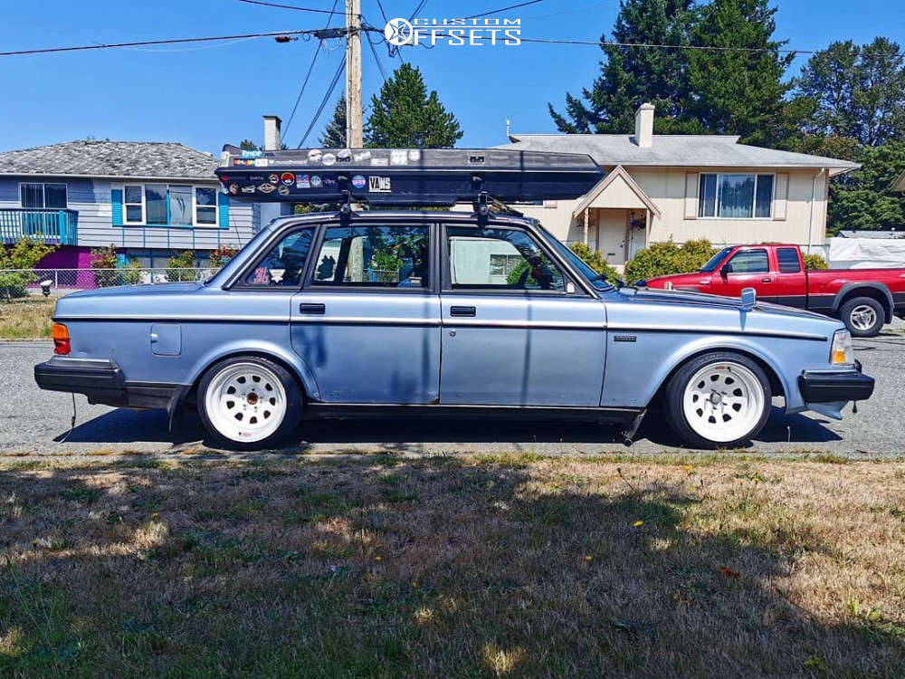1989 Volvo 244 with 16x10 0 Diamond Racing Pro Street and 205/45R16 ...