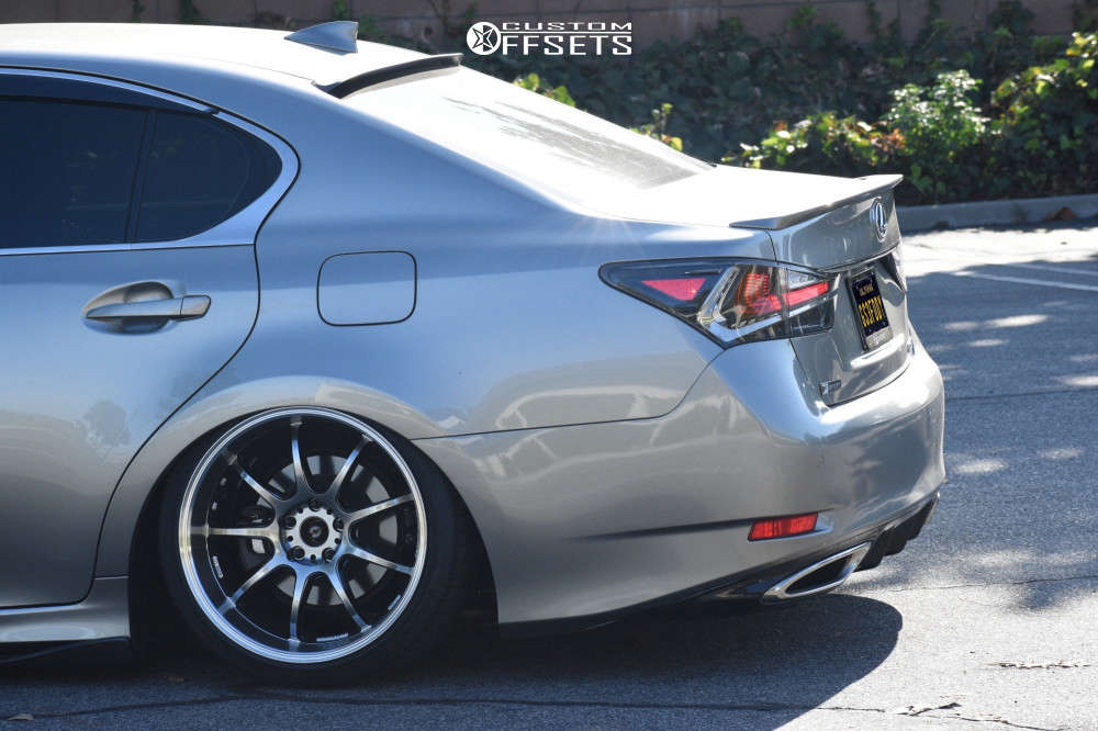 2016 Lexus GS350 with 19x9.5 30 Work Emotion D9r and 235/35R19 Hankook ...