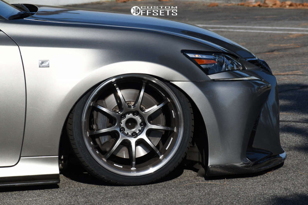 2016 Lexus GS350 with 19x9.5 30 Work Emotion D9r and 235/35R19 Hankook ...