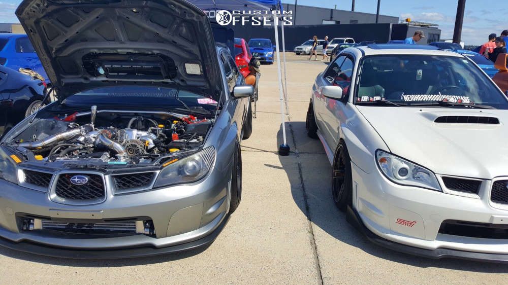 2007 Subaru WRX STI with 18x10 25 Rota Svn-r and 235/40R18 Durun M636 and Coilovers | Custom Offsets