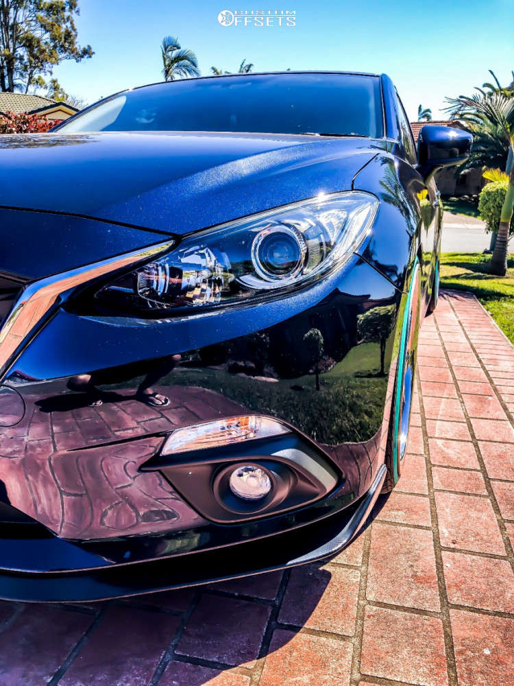 2016 Mazda 3 with 20x8.5 35 Hussla Maz and 225/35R20 Nankang NS-20 and ...