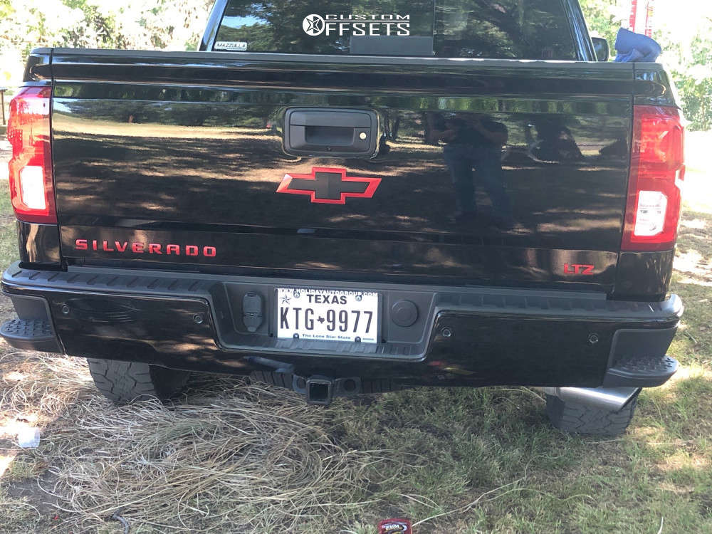 2017 Chevrolet Silverado 1500 with 17x9 -12 American Racing ATX AX202 ...