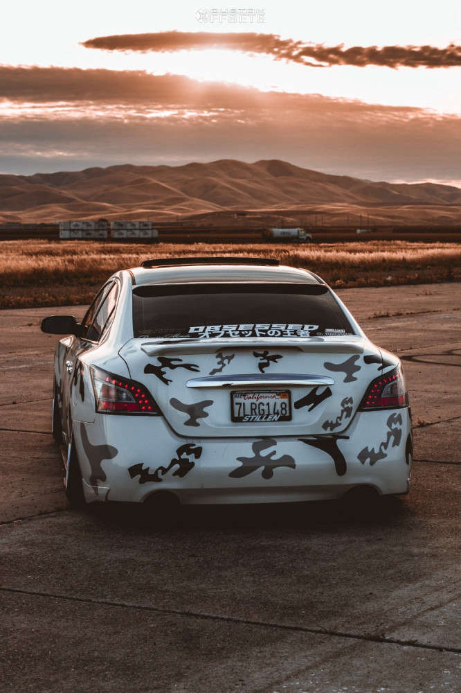 2012 Nissan Maxima with 18x9.5 10 Cosmis Racing XT-206R and 215/35R18 ...