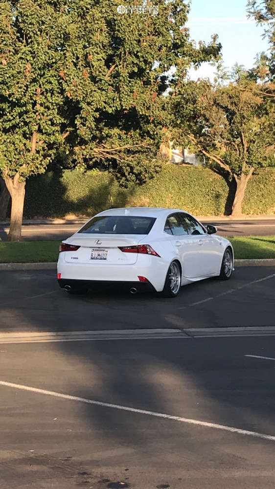 2016 Lexus IS200t with 18x8 35 Enkei RPF1 and 225/40R18 Yokohama Advan ...