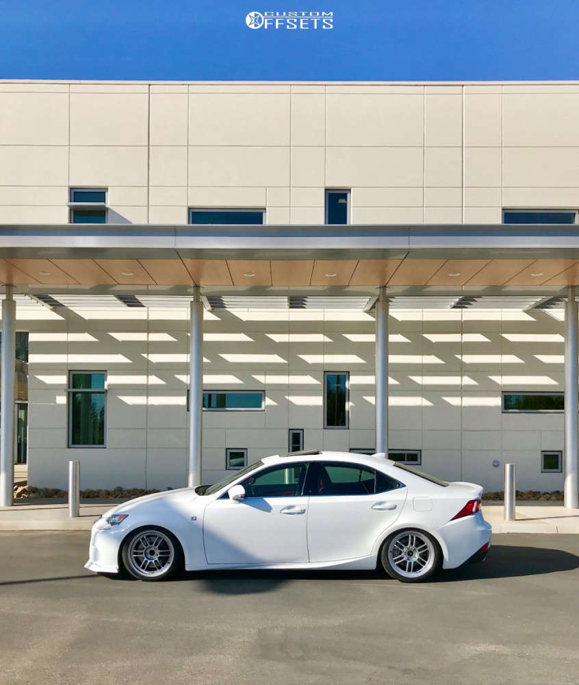 2016 Lexus IS200t with 18x8 35 Enkei RPF1 and 225/40R18 Yokohama Advan ...