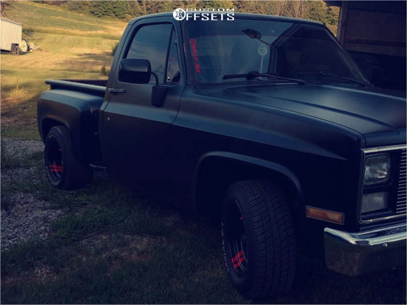 1986 Chevrolet C10 with 15x8 -19 American Racing Baja and 255/50R15 ...