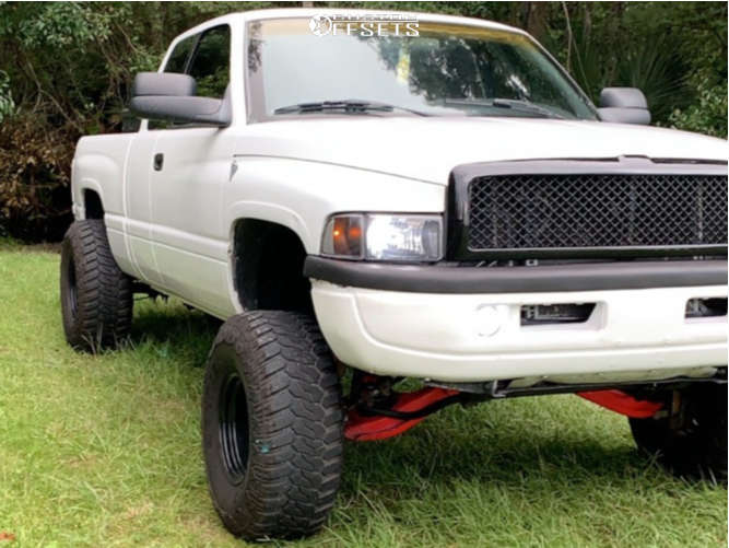 1998 Dodge Ram 1500 with 15x12 -72 Bart Wheels Super Trucker and 35/12 ...