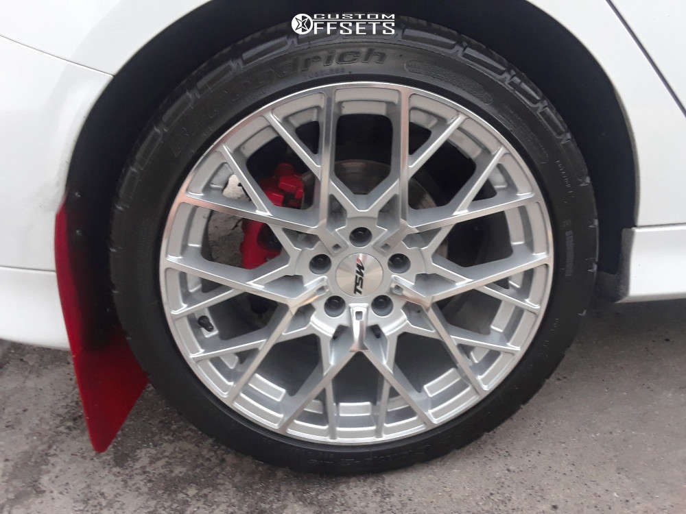 2016 Ford Focus with 18x8.5 35 TSW Sebring and 225/35R18 BFGoodrich ...