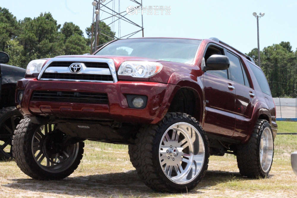 2008 Toyota 4Runner with 24x12 -40 American Force Rebel Ss8 and 35/12 ...