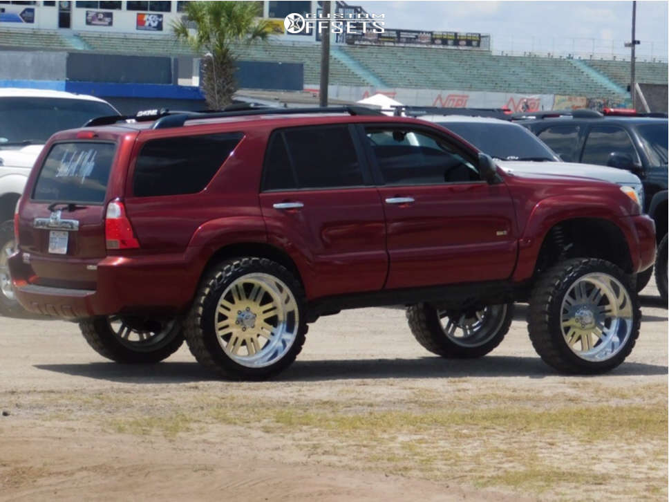 2008 Toyota 4Runner with 24x12 -40 American Force Rebel Ss8 and 35/12 ...