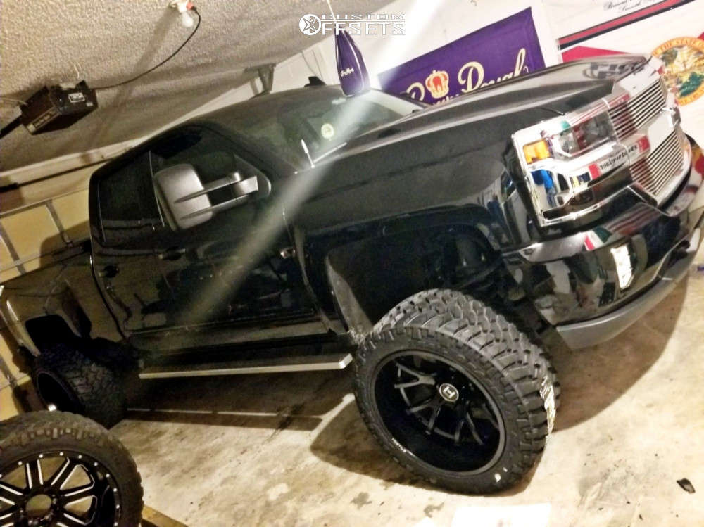 2019 Chevrolet Silverado 1500 LD with 22x14 -76 Hostile Rage and 355 ...