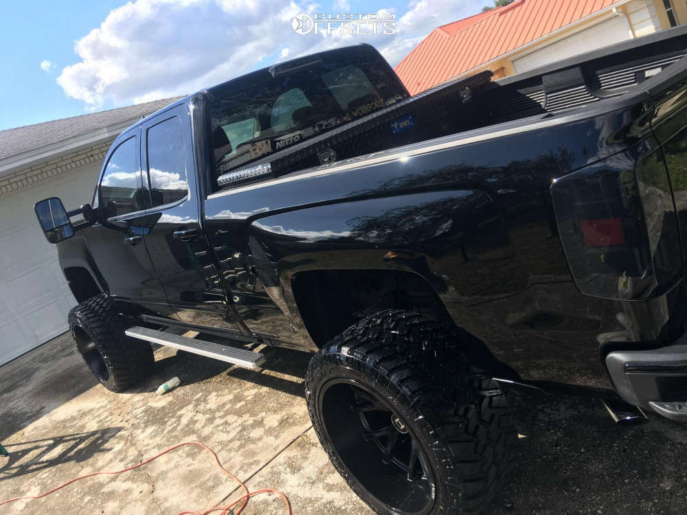 2019 Chevrolet Silverado 1500 LD with 22x14 -76 Hostile Rage and 355 ...