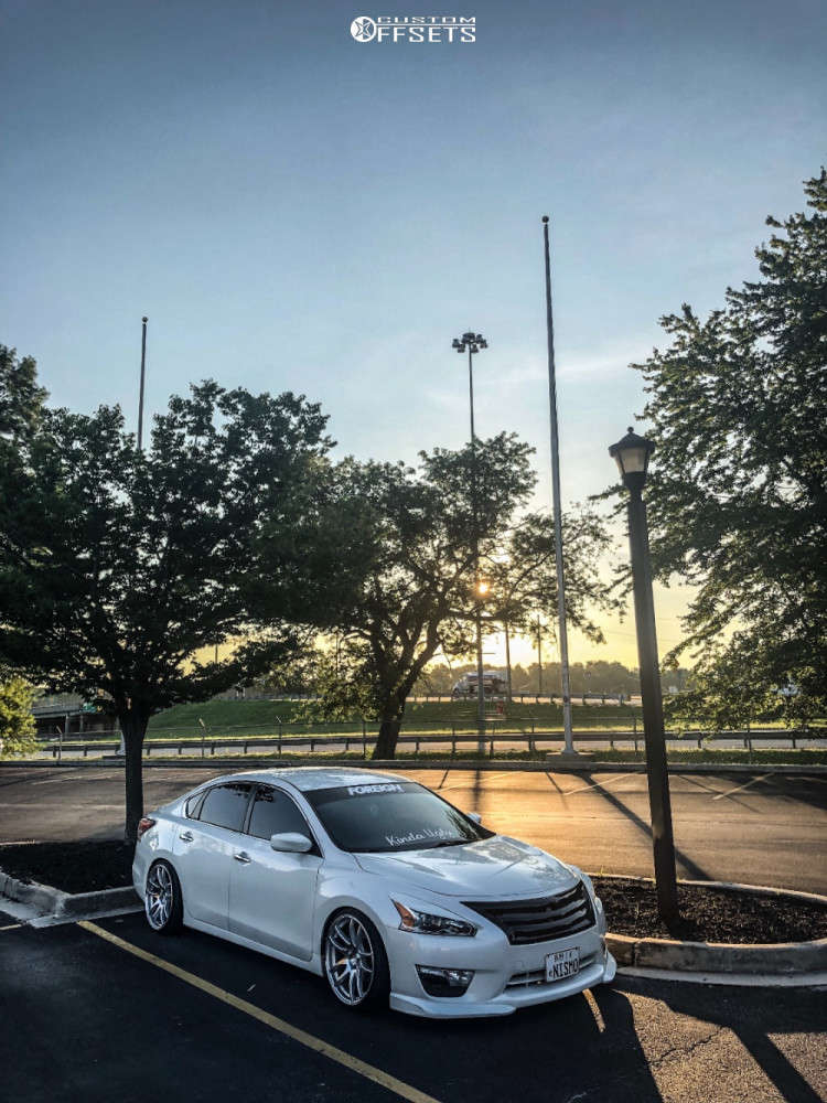 2014 Nissan Altima with 19x9.5 22 ESR Sr08 and 215/35R19 Nankang NS-25 ...