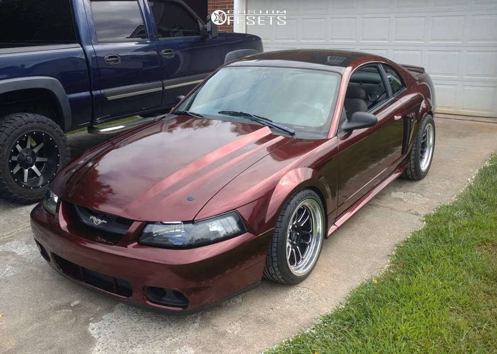 2001 Ford Mustang with 18x9.5 10 Cosmis Racing XT-206R and 255/35R18 ...