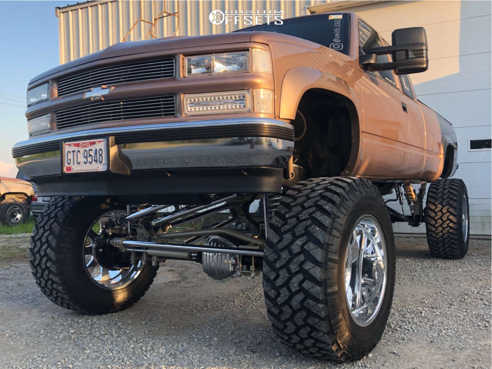 1997 Chevrolet K2500 with 22x14 -76 Weld XT Forged Renegade and 40/15 ...
