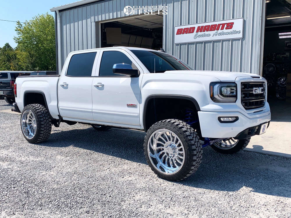 2018 GMC Sierra 1500 with 24x12 -51 JTX Forged Chamber and 35/12.5R24 ...