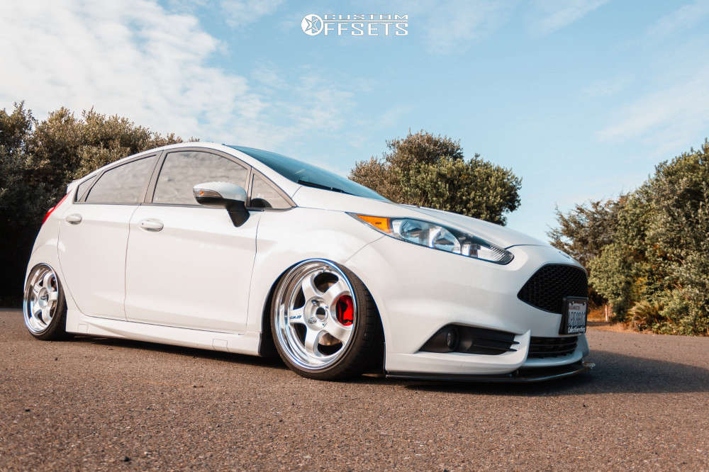 2014 Ford Fiesta with 17x8 38 Work Meister and 195/40R17 Achilles Atr-k ...