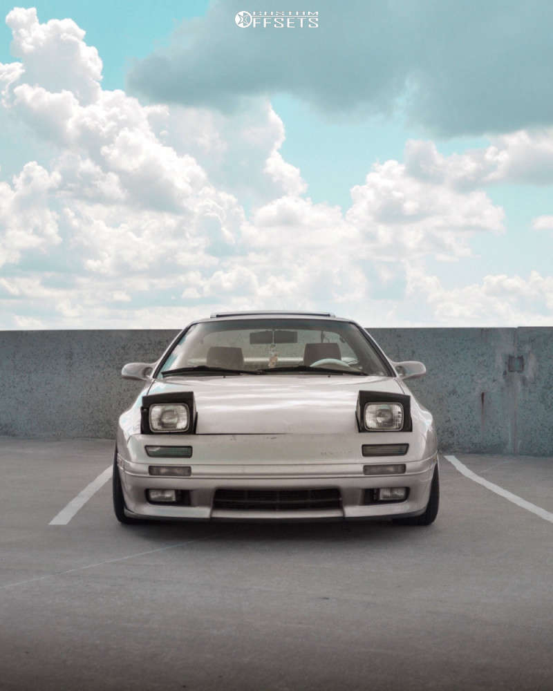 1990 Mazda RX-7 with 17x9.5 24 Tomei TMR and 215/40R17 Fuzion Uhp Sport ...