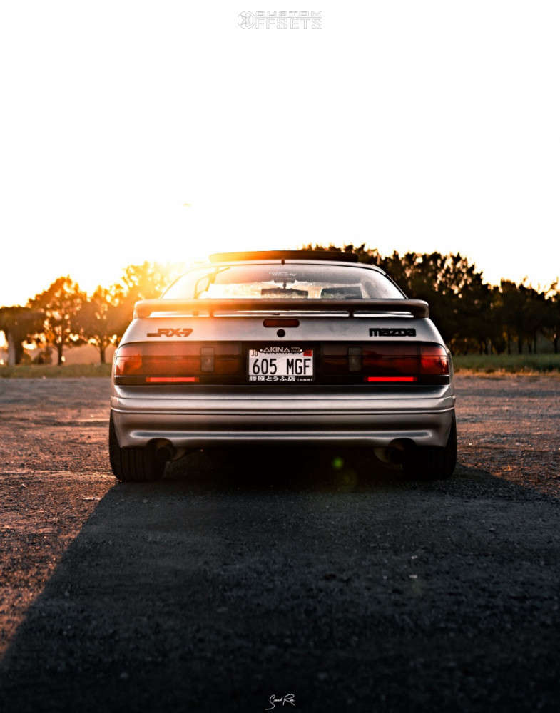 1990 Mazda RX-7 with 17x9.5 24 Tomei TMR and 215/40R17 Fuzion Uhp Sport ...