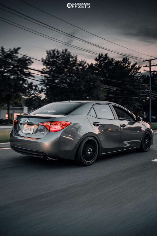 2018 Toyota Corolla with 17x8 35 TSW Vale and 225/45R17 Pirelli ...
