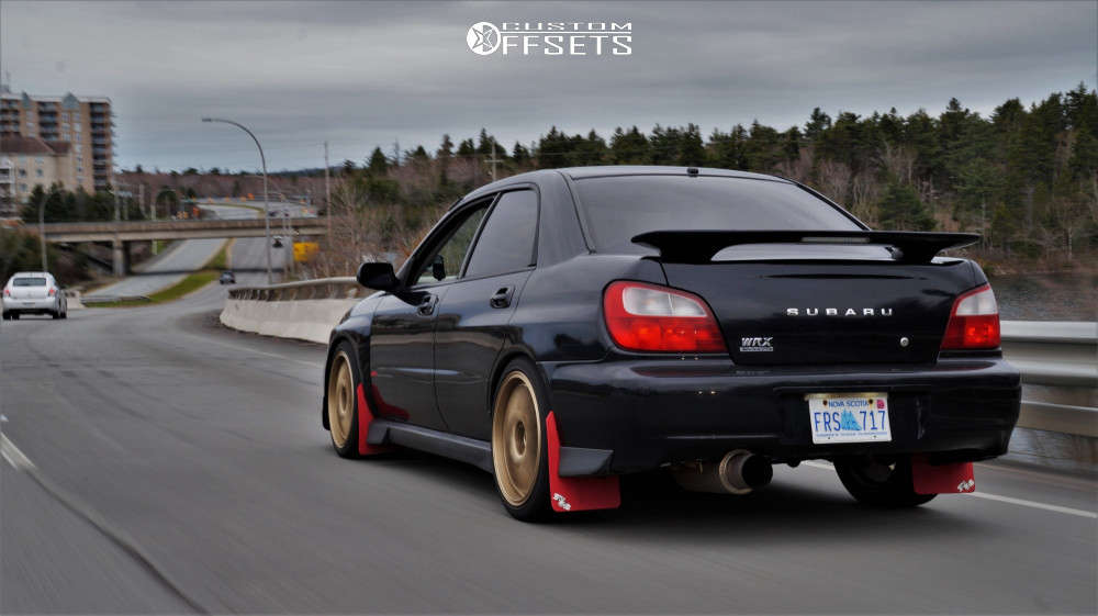2002 Subaru WRX with 18x8.5 35 Fast Wheels Europa and 225/40R18 Zeta ...