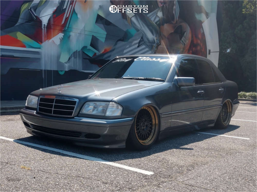 1998 Mercedes-Benz C280 with 18x8.5 35 JNC Jnc031 and 225/40R18 Federal ...