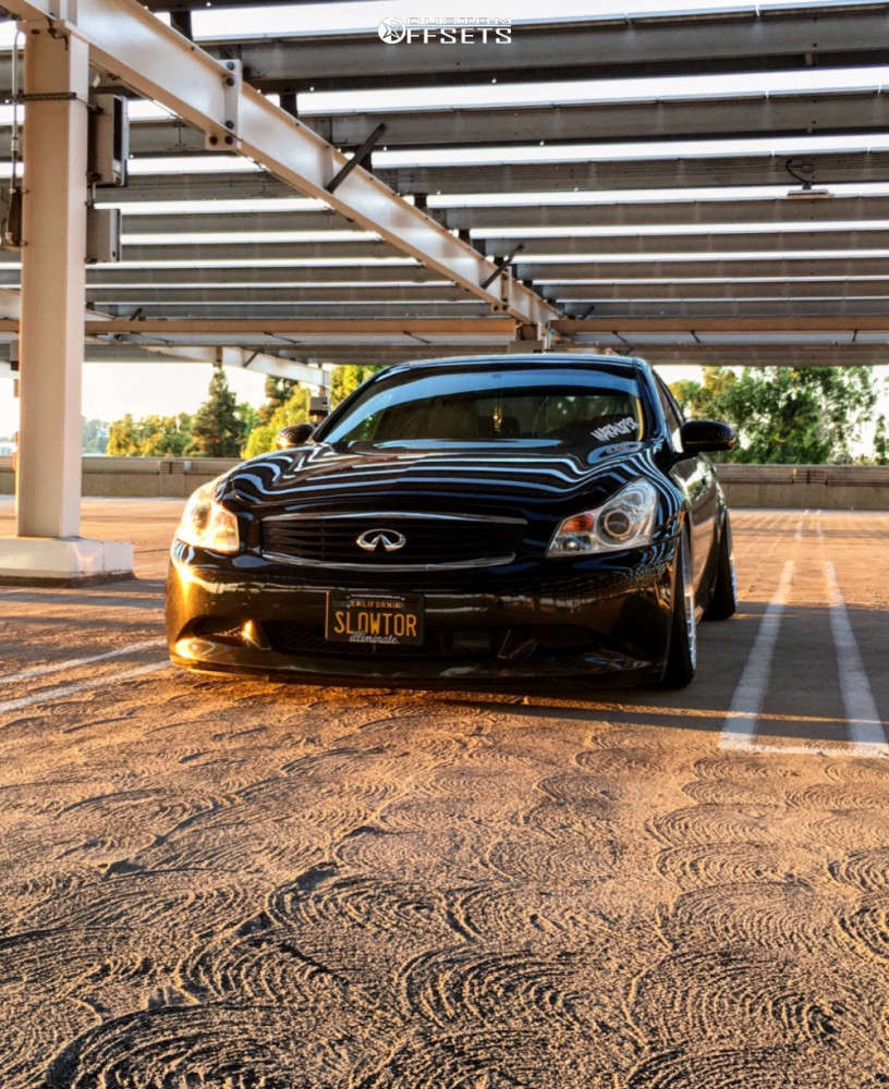 2008 INFINITI G35 with 19x9.5 22 Aodhan Ah02 and 245/35R19 Lionhart Lh ...