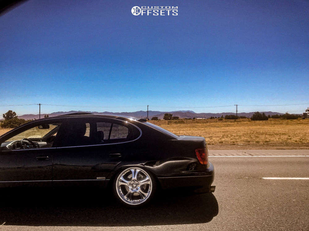 2001 Lexus GS300 with 18x9 20 Weds Cerberus and 215/40R18 Dunlop ...