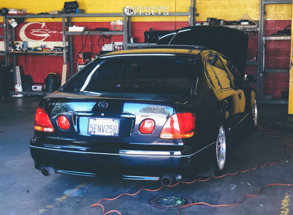 2001 Lexus GS300 with 18x9 20 Weds Cerberus and 215/40R18 Dunlop ...