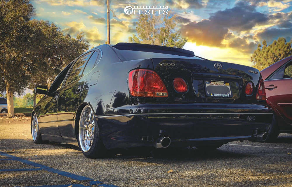 2001 Lexus GS300 with 18x9 20 Weds Cerberus and 215/40R18 Dunlop ...