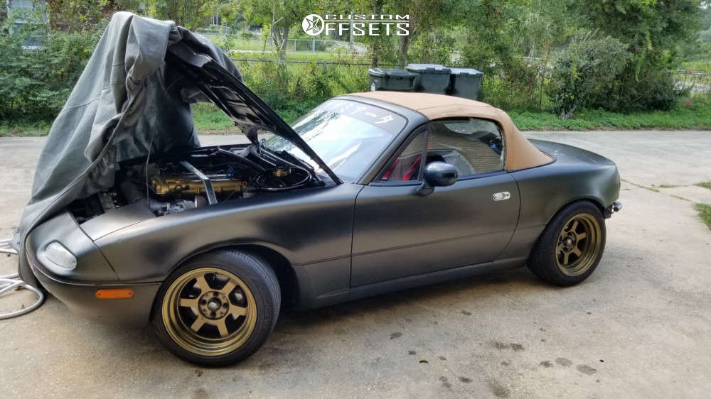 1995 Mazda MX-5 Miata with 15x8 0 MST Time Attack and 205/50R15 Hankook ...