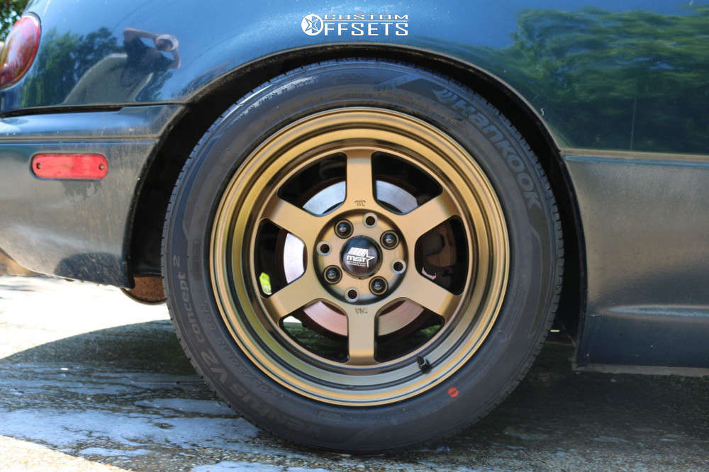 1995 Mazda MX-5 Miata with 15x8 0 MST Time Attack and 205/50R15 Hankook ...